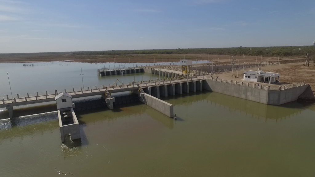 Inauguración del Azud de Cruz Bajada – Santiago del Estero