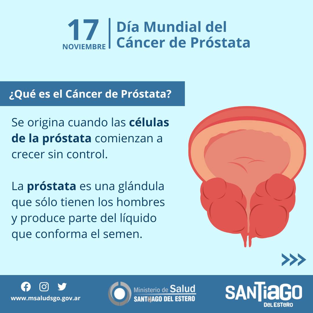 17 De Noviembre Día Mundial Del Cáncer De Próstata Santiago Del Estero
