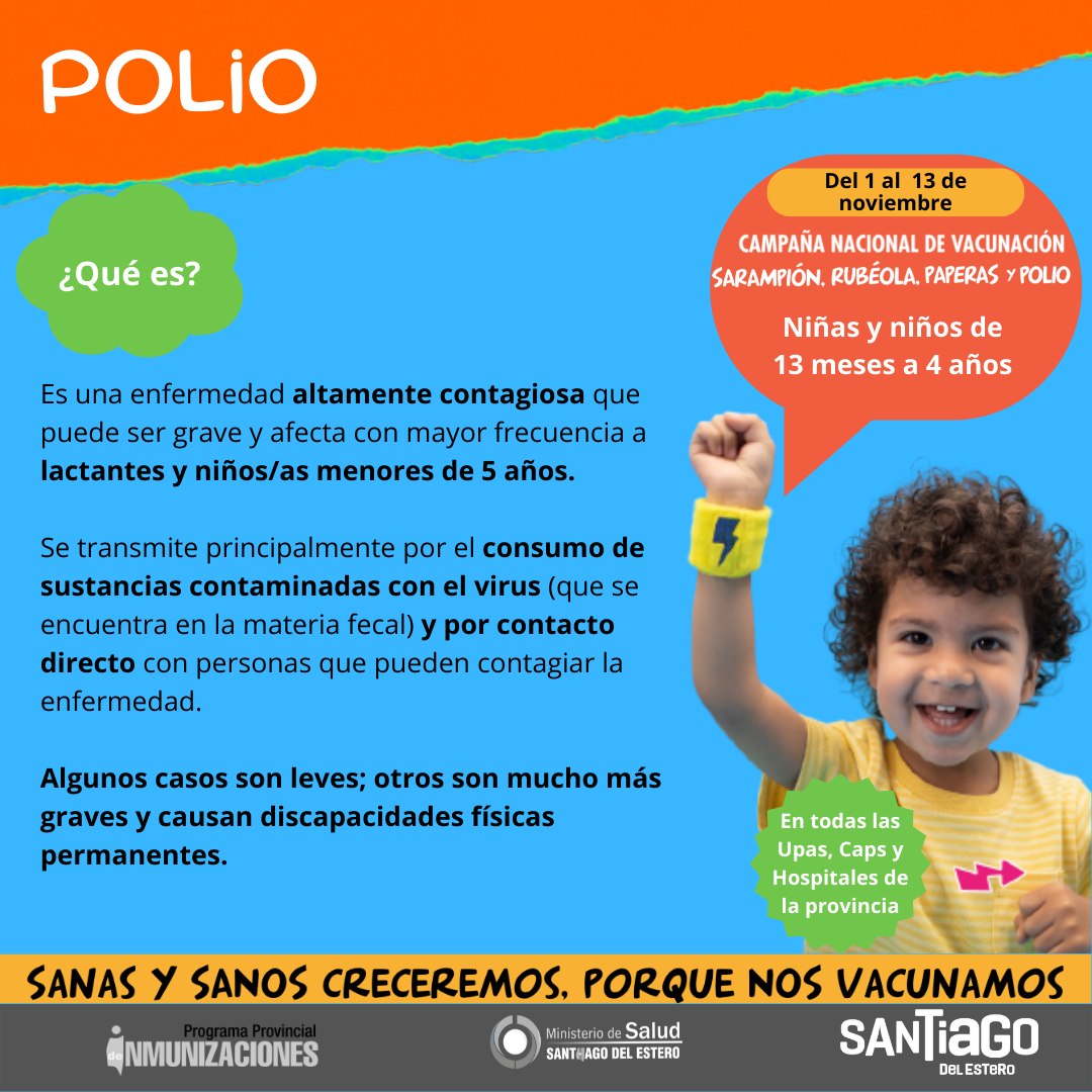 Todo lo que tienes que saber sobre la Poliomielitis – Santiago del Estero