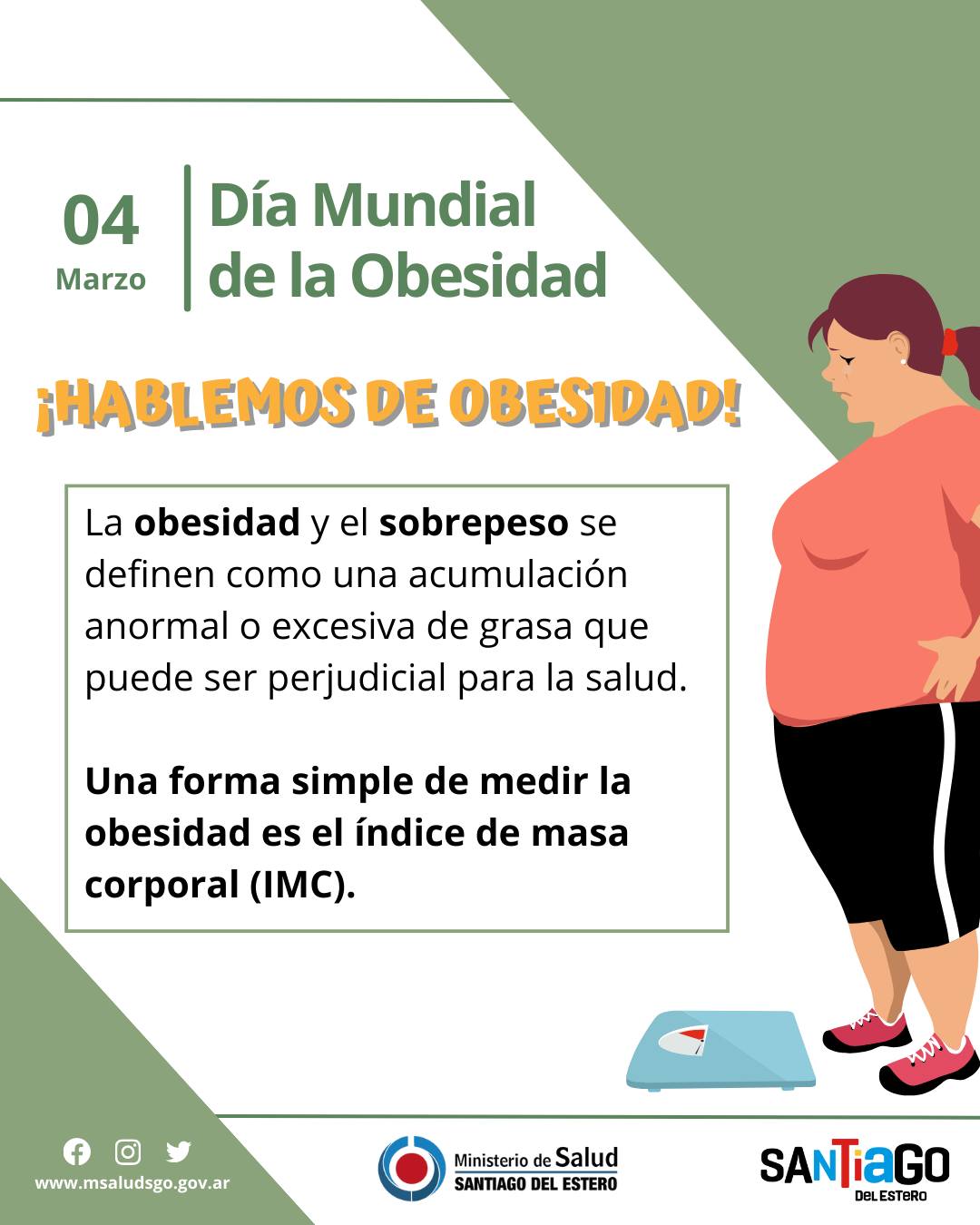 4 de marzo: Día Mundial de la Obesidad – Santiago del Estero